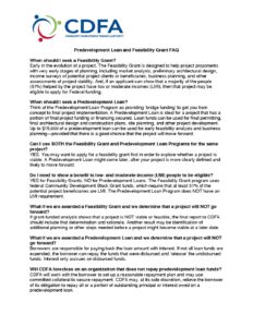 PLP – Feasibility Grant FAQ – Resources from NHCDFA