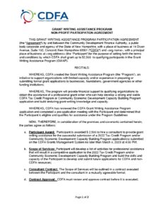 FINAL.ParticipationAgreement.GrantWritingAssistance – Resources from NHCDFA