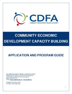 Community Economic Development Application and Program Guide 2024 – Resources from NHCDFA