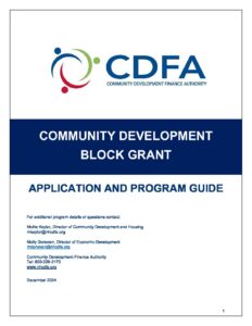 CDFA CDBG Application and Program Guide 2025 – Resources from NHCDFA